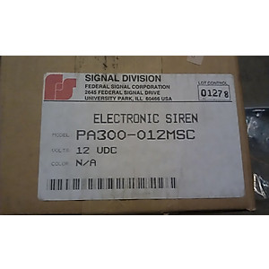 Federal Signal Electronic Siren, 11 to 15 VDC