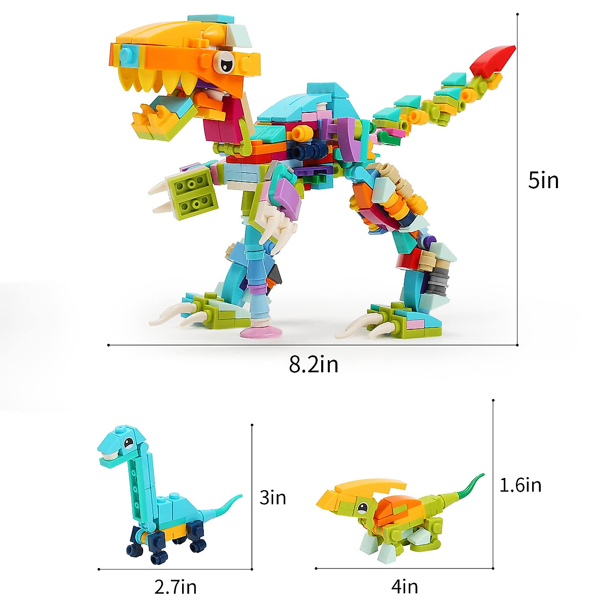 CUTE STONE 12 Pack Filled Easter Eggs with Dinosaur Building Blocks Sets, Easter Basket Stuffers Easter Party Favors for Boy, Girls and Kids