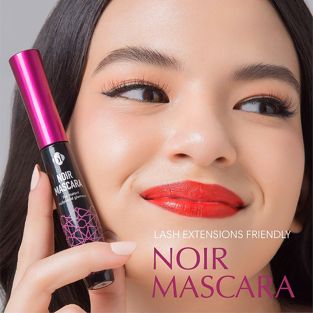 BL Lashes Noir Mascara | lash extension nourishing mascara | Voluminous, Oil free, Smudge proof, Lash Growth promoting aftercare lash extension product, Black 8 ml