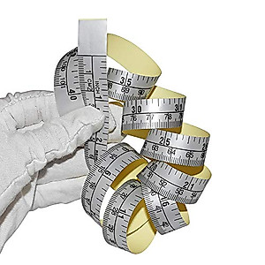 WIN TAPE Workbench Ruler Adhesive Backed Tape Measure - Left to Right - 40 Inches 101 Centimeters (Inches/cm)