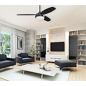 Westinghouse 7205300 Alloy LED Ceiling Fan, 52 in, Gun Metal