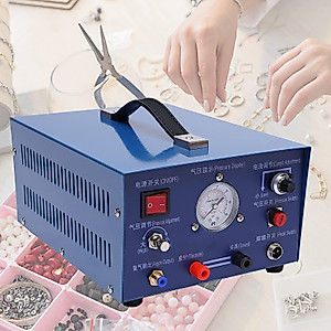 Jewelry Spot Welder, 110V Jewelry Welding Machine, JD Welding Machine, Sparkle Spot Welder Portable Spot Welding Machine, 0.5-80A Adjustable Pulse, with Foot Pedal