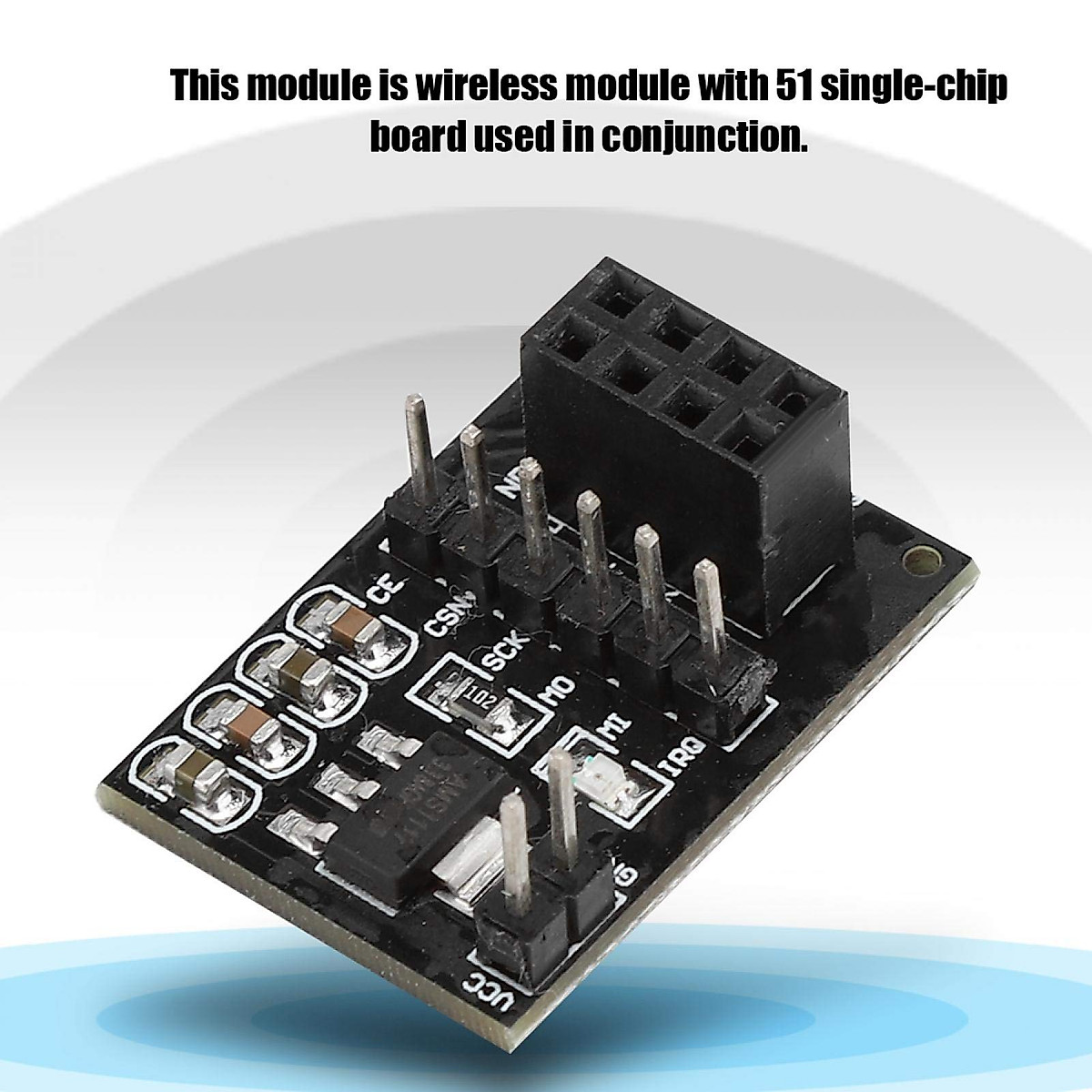 10PCS Black Socket Adapter Board,3.3V NRF24L01+ Module Pinboard Socket Adapter Module Board