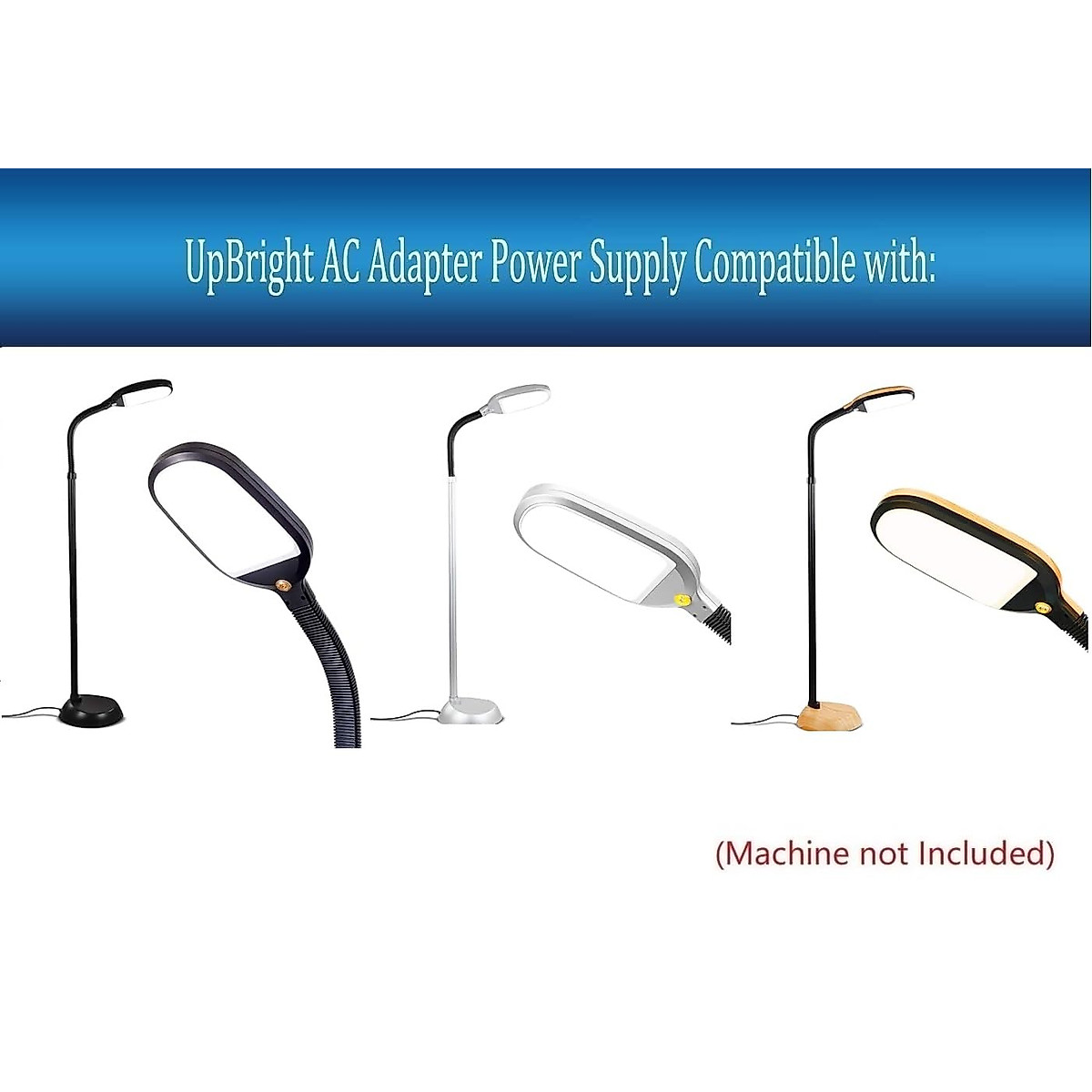 UpBright 18V AC/DC Adapter Compatible with Brightech Litespan LED Floor Lamp 12W LTSPN LTSPNLB LTSPNBK LTSPNWH LTSPNDB LTSPNSL LTSPAN-CLRS-SI NW BK TEKA TEKA012-1800660UK 15-18VDC Power Supply Charger