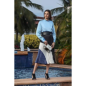 Myra Bag Urging Upcycled Canvas & Cowhide Wristlet Pouch Bag S-1514