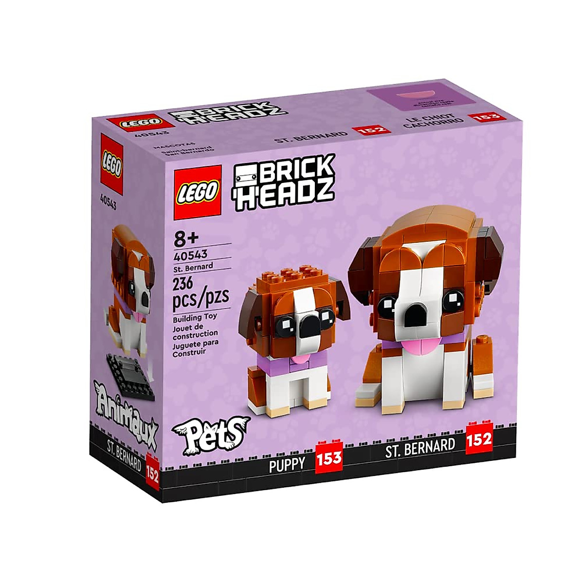 LEGO BrickHeadz Saint Bernard Dog and Puppy Set 40543
