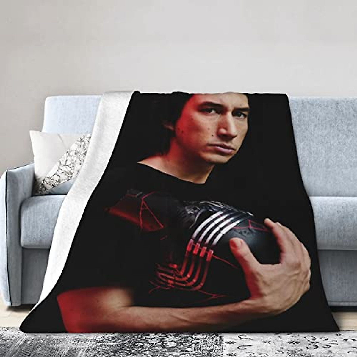 Adam Driver Ultra Soft Micro Fleece Blanket All Season Fuzzy Warm Throw Blanket for Sofa Chair Couch Bed