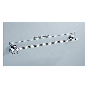 Towel BAR Rack Towel Rack Single Towel Storage Rack Towel Bar Copper Towel Rod,Wall Mounted Round Towel Rail for Bathroom or Kitchen,Polished Chrome Finish/70Cm (Size : 70Cm)