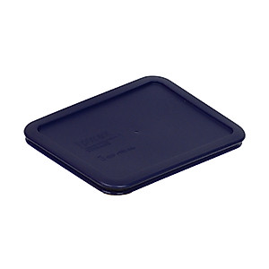 Pyrex 7210-PC 3-Cup Blue Plastic Food Storage Lid, Made in USA - 2 Pack