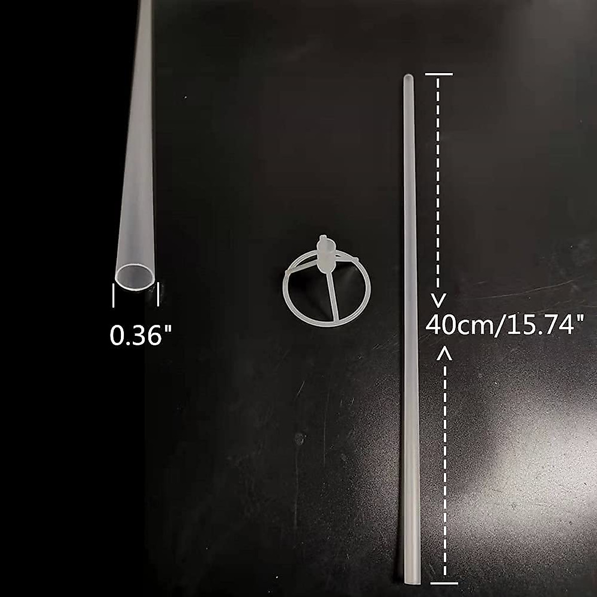 Large Balloon Sticks with Big Cups, 35 Sets Thickened 17inch Long Clear Bobo Balloon Sticks Holders for 10" to 30inch Large Balloons