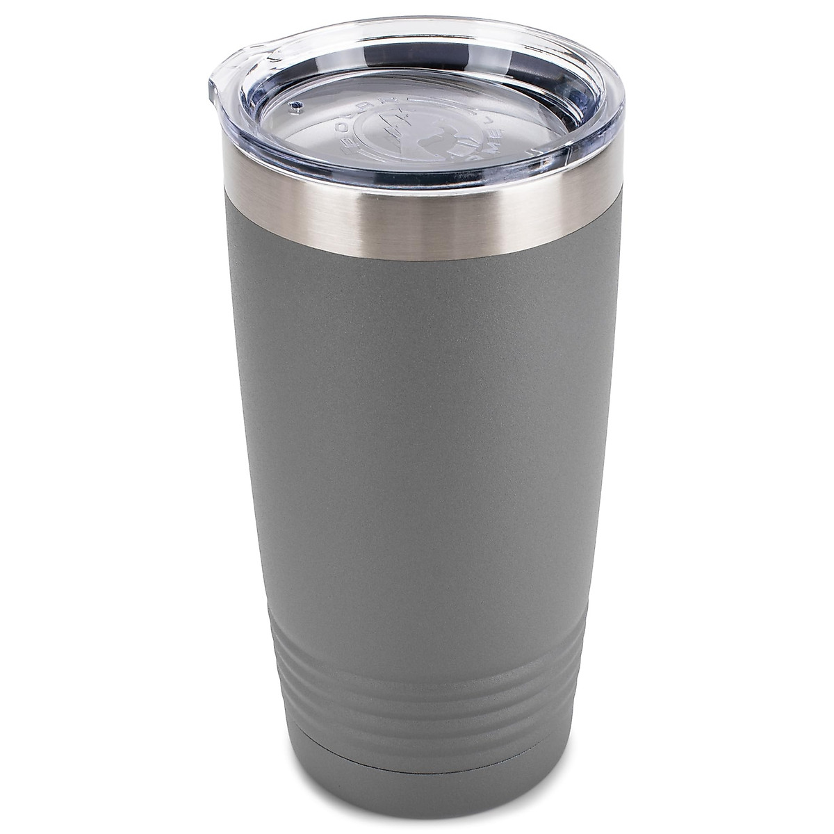 100 North, Polar Camel, United States National Parks, Dark Grey 20 Ounce, Stainless Steel, Vacuum Insulated Travel Tumbler Mug With Clear Lid, Glacier Montana