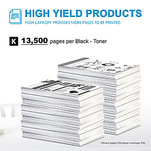 651A CE340A Remanufactured Toner Cartridge High Yield Replacement for HP 651A Black Toner Cartridge Color Enterprise 700 MFP M775f M775z M775dn Printer Toner | 1-Pack