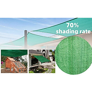BeGrit 70% 9x20ft Shade Cloth with Grommets Garden Sun Mesh Sunblock UV Resistant Net for Garden Cover Flowers,Patio Plants,Chicken Coop,Greenhouse(Green)