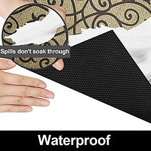 AiBOB Under The Sink Mat, 24 X 36 in, Durable Premium Mats Protect Kitchen and Bathroom Cabinets, Waterproof Absorbent Shelf Liner, Black