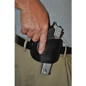 Black Leather Gun Holster for Beretta Cougar 8000 Series