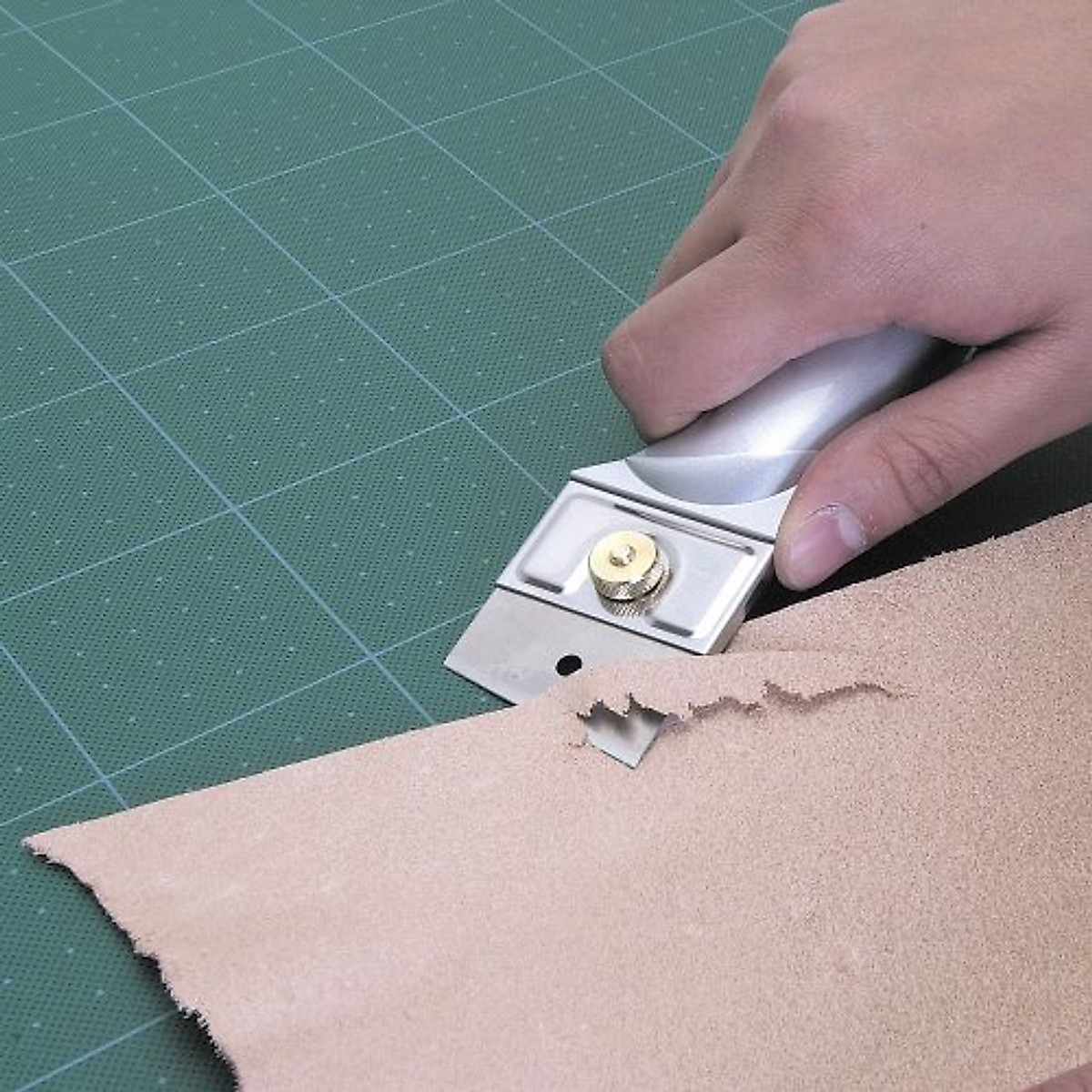 NT Cutter Cushion Grip Leather Knife, 1 Knife (KT-2000GP)