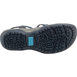 Skechers Women's Reggae Slim-Skech Appeal-Z-Gore Slingback Sandal, Navy, 9 M US