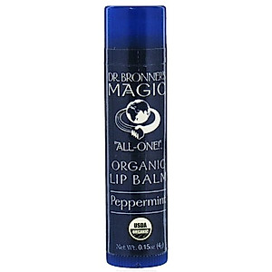 Dr. Bronner's & Sun Dog's Magic Body Care Organic Lip Balms Peppermint 0.15 oz. (Pack of 5)