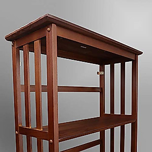 Casual Home Mission Style 5-Shelf Bookcase, Walnut