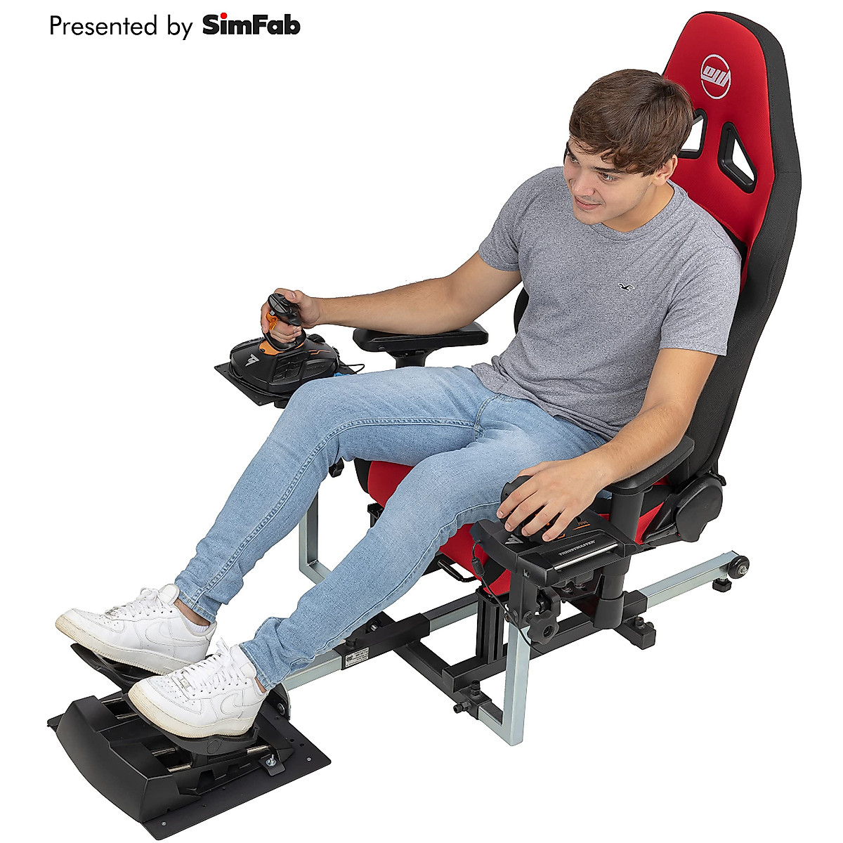 OpenWheeler | Configuration 1 | Flight Simulator HOTAS Add-on Kit. Fits Thrustmaster T.Flight One / 4, T16000M, Airbus, Logitech X56, X52, X52Pro, VKB Gladiator, CH Products, Hori