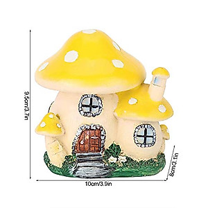 Fdit Simulation Miniature Mushroom Decor Bonsai Landscape Decoration Home Garden Ornament Craft