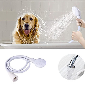 Sink Spray Hose with Retainer,Portable Sink Hose Faucet Sprayer, Shampoo Sprayer Handheld Hose Faucet Shower Head Spray Hose for Bathing Baby,Pets,Washing Hair,Rinsing Vegetables (78 inch)