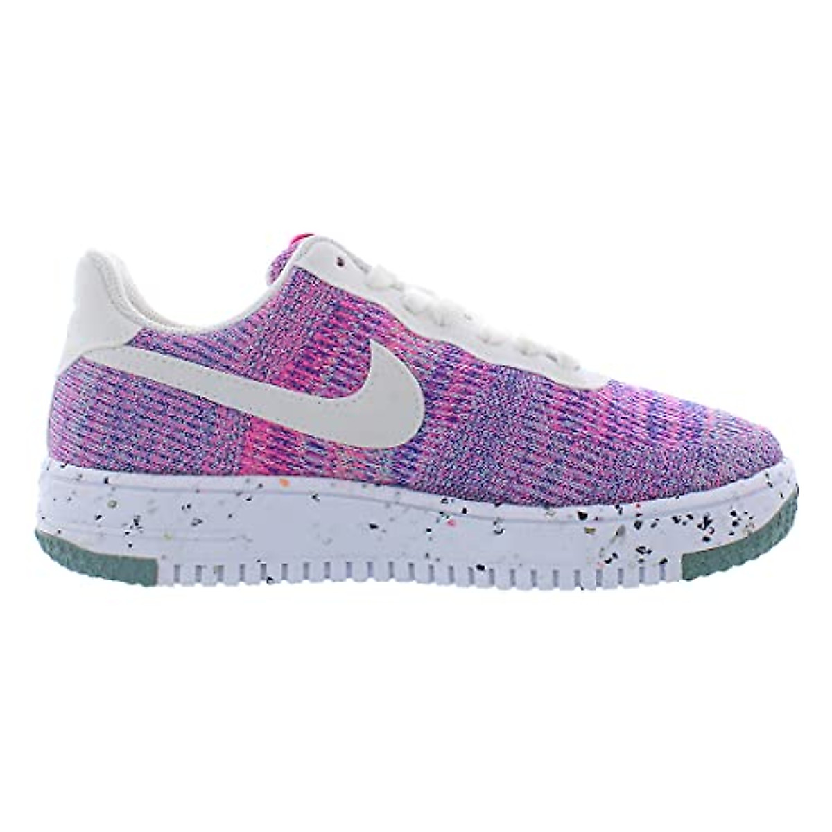 Nike Women's Air Force 1 Crater Low Flyknit Shoes, Fuchsia Glow White Pink Blast Violet, 7