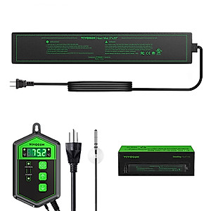 VIVOSUN 3" x 20" Seedling Heat Mat and Digital Thermostat Combo Set, UL & MET-Certified Heating Pad for Hydroponic, Kombucha Tea, Brewing, Fermentation & Plant Germination