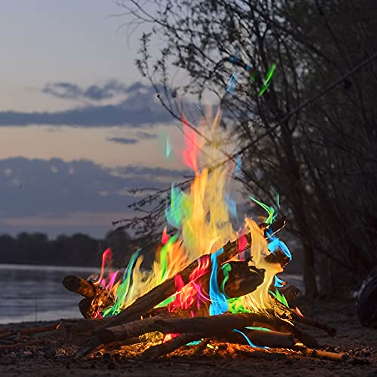 Mystical Fire Extreme Color Changing Flames for Wood Burning Fire Pits, Campfires (50 Packets)