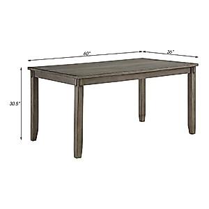 Lexicon Brielle 6-Piece Wood Dinette Set, Gray