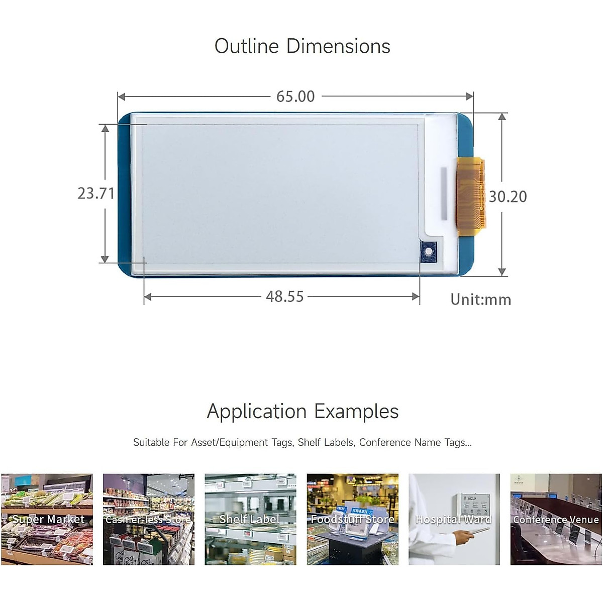 Newest 2.13inch E-Ink Display HAT (V4) Compatible with Raspberry Pi 5/4B/3B+/3B/2B/B+/A+/Zero/Zero W/WH/Zero 2W Series Boards 250x122 Resolution SPI Interface Supports Partial Refresh @XYGStudy