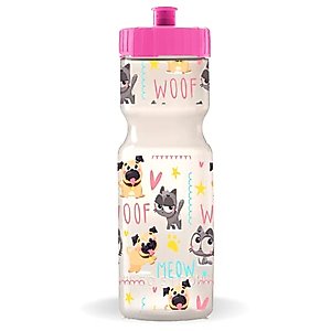 50 Strong Kids Water Bottle | 22 oz. BPA- Free Sports Squeeze Water Bottles with Pull Top Cap |Perfect Water Bottle for School | Reusable & Durable for Boys & Girls | Made in USA