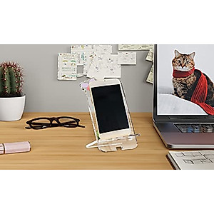 Parxara Cat Desk Accessories Phone Holder Desk Decor Gifts for Cat Lovers Women Cute Office Supplies with Lovely Kittens Uplifting Gifts Cat Stuff for Cat Mom Birthday Present for Coworkers Friend