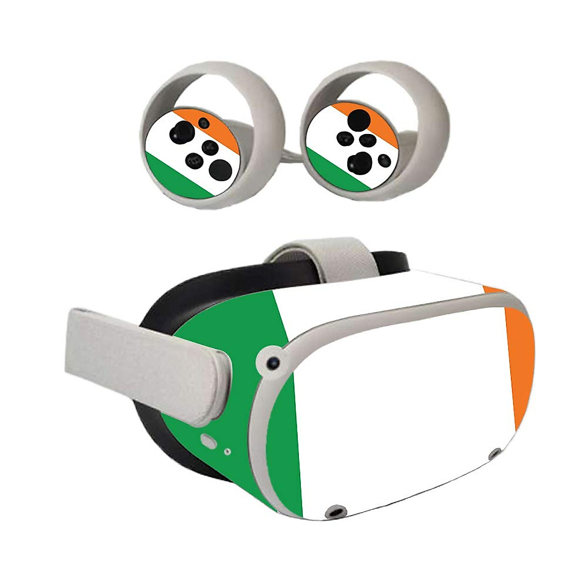 MightySkins Skin Compatible with Oculus Quest 2 - Irish Flag | Protective, Durable, and Unique Vinyl Decal wrap Cover | Easy to Apply, Remove, and Change Styles | Made in The USA