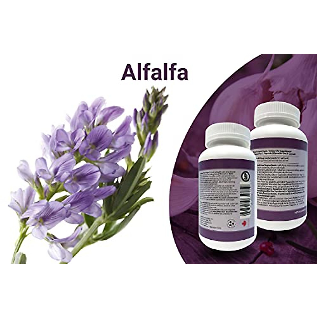 Natural Alfalfa Supplement 500mg 250 Capsules [1 Bottles] by Total Natural, Rich in Vitamins & Trace Minerals, Promotes Energy & Vitality, Promotes Digestive Health