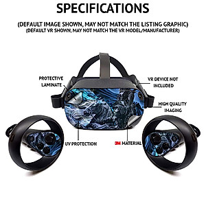 MightySkins Skin Compatible with Oculus Quest 2 - Nebula | Protective, Durable, and Unique Vinyl Decal wrap Cover | Easy to Apply, Remove, and Change Styles | Made in The USA, OCQU2-Nebula