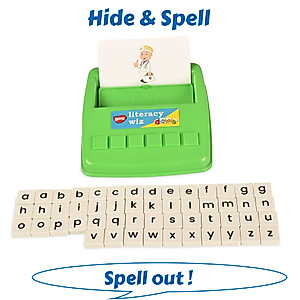 BOHS Spanish and English Literacy Wiz Game - Preschool Language Learning Educational Toys