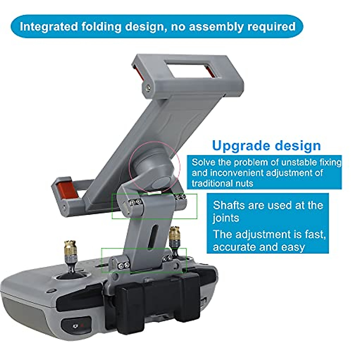 Hanatora RC-N1 Remote Controller 4.7-12.9 Inch Tablet Holder Mount for DJI Mavic 3/3 Classic,Air 2S,Mavic Air 2,Mini 3/3 Pro,Mini 2/2 SE Drone,Extended Control Phone Clip with Lanyard