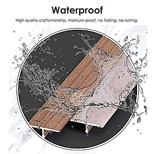 SRNSAEB T-Mold Floor Transition Strip Wood Grain, Aluminum Threshold Edging Trim, Large Gaps Cap, Wood to Tile, 90cm Long (Color : Style3)