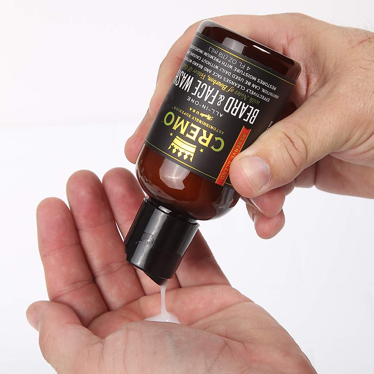 Cremo Distiller's Blend (Reserve Collection) Beard and Face Wash, Specifically Designed to Clean Coarse Facial Hair, 4 Fluid Oz