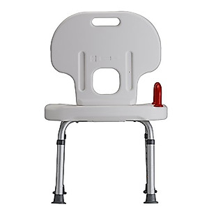 NOVA Medical Bath Seat with Back & Red Safety Handle