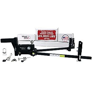 Weigh Safe TrueTow Weight Distribution WSWD8-2.5-SET with 4 Point Sway Control & Weight Gauge, 8" Drop 2.5" Shank 20,000 LBS Max GTW 2,200 LBS Max Tongue Weight Includes 2-5/16" TowBall, 4 Pc Lock Set