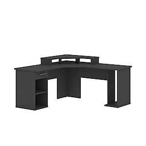 Bestar Hampton L-Shaped Corner Gaming Desk, 66W, Graphite