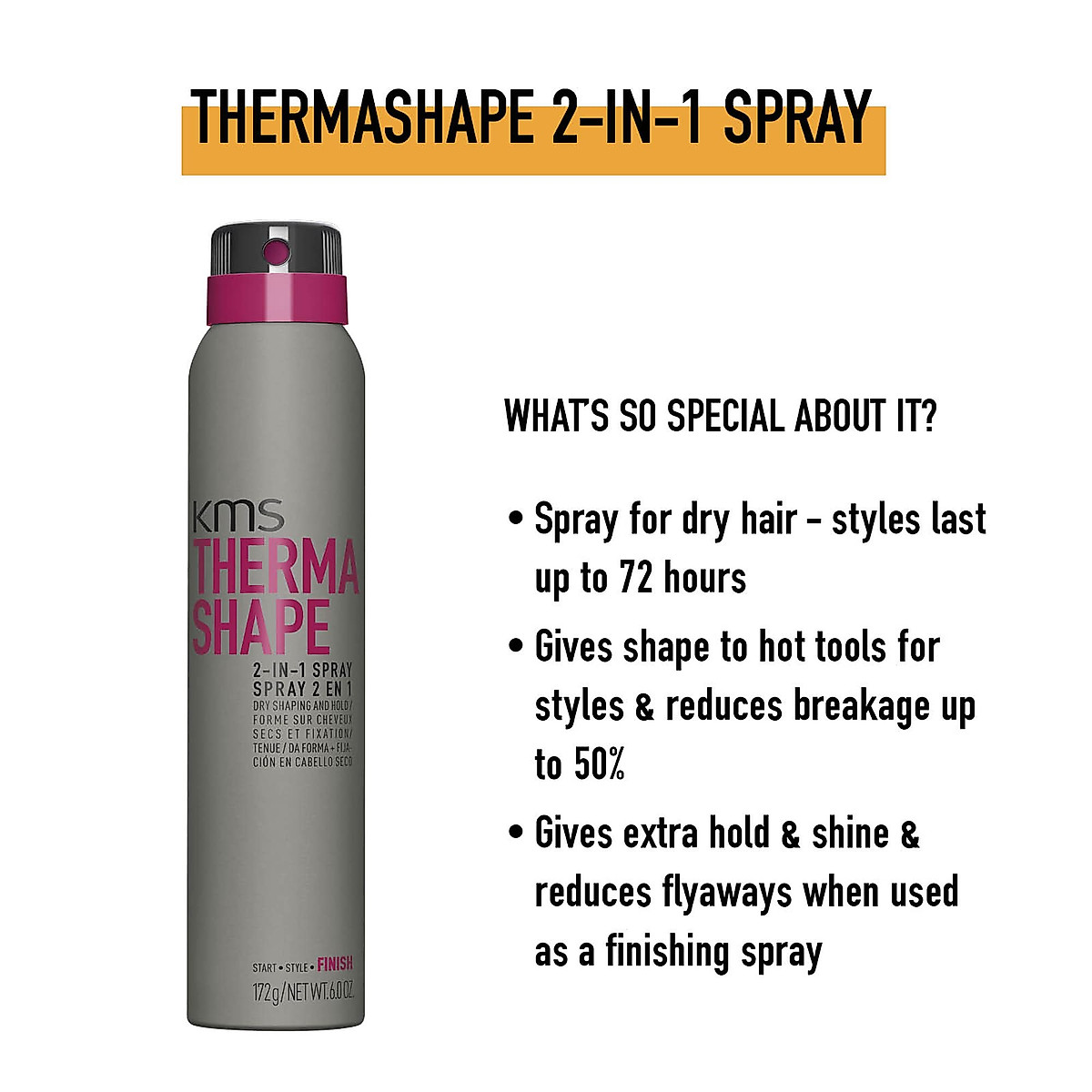 KMS THERMASHAPE 2-in-1 Spray, 6.0 oz
