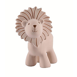 Tikiri My First Safari Lion Natural Rubber Rattle (Brown)