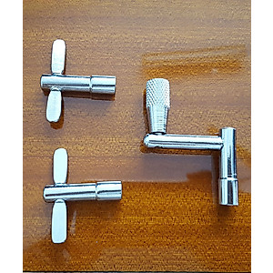 YMC DK10 Steel Construction Standard Drum Keys with a Continuous Motion Speed Drum Key- Pack of 3