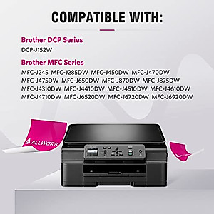 ALLWORK Compatible LC103XL LC101XL Ink Cartridge Replacement for Brother LC103 LC101 for Brother MFC J285DW J450DW J470DW J870DW J875DW J4510DW J4610DW J4710DW J6520DW J6720DW J6920DW (10 Color Packs)