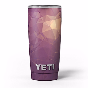 Design Skinz Purple Geometric V18 - Skin Decal Vinyl Wrap Kit Compatible with The Yeti Rambler Cooler Tumbler Cups
