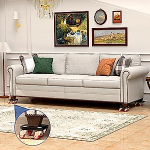 Ronlap Furniture Movers, Furniture Dollies Moving Dolly 4 Wheels Heavy Duty, Furniture Lifter Mover Tool Set for Moving Equipment Heavy Furniture Appliance Refrigerator Sofa, 680Lbs Capacity, Black