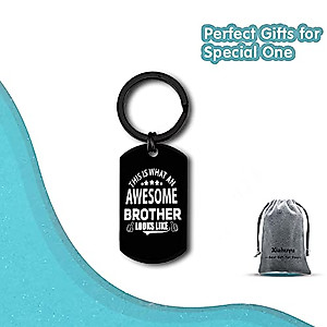 Brother Gifts from Sister Brother This is what An Awesome Brother Looks Like Keychain Christmas Birthday Gifts for Brother Valentines Graduation Fathers Day Gift Family Gifts for Brother